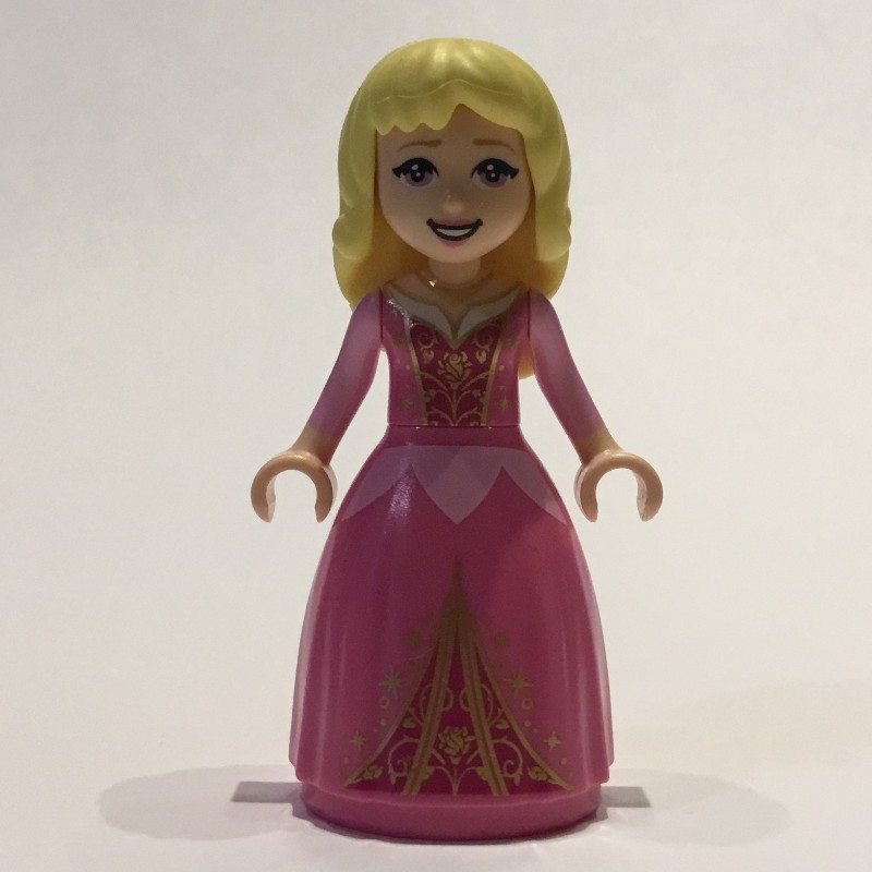 LEGO Set fig-002114 Aurora - Dark Pink Gown | Rebrickable - Build with LEGO