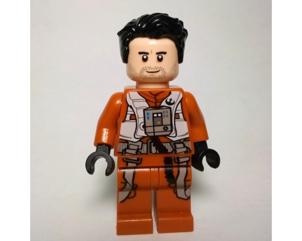 LEGO Set fig-002149 Poe Dameron, Dark Orange Pilot Outfit, Hair ...
