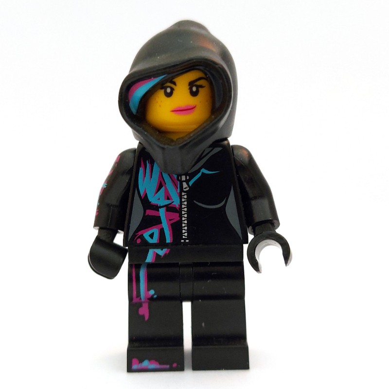 LEGO Set fig-002186 Wyldstyle in black jumpsuit with hood | Rebrickable ...