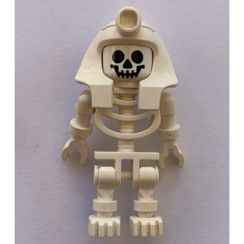 LEGO Set fig-002232 Skeleton, Standard Face, Mummy Headdress, White ...