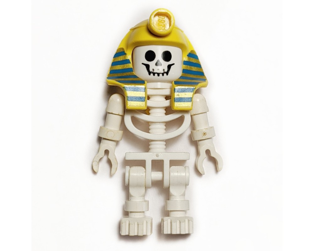LEGO Set fig-002235 Skeleton, Standard Face, Mummy Headdress, Blue and ...