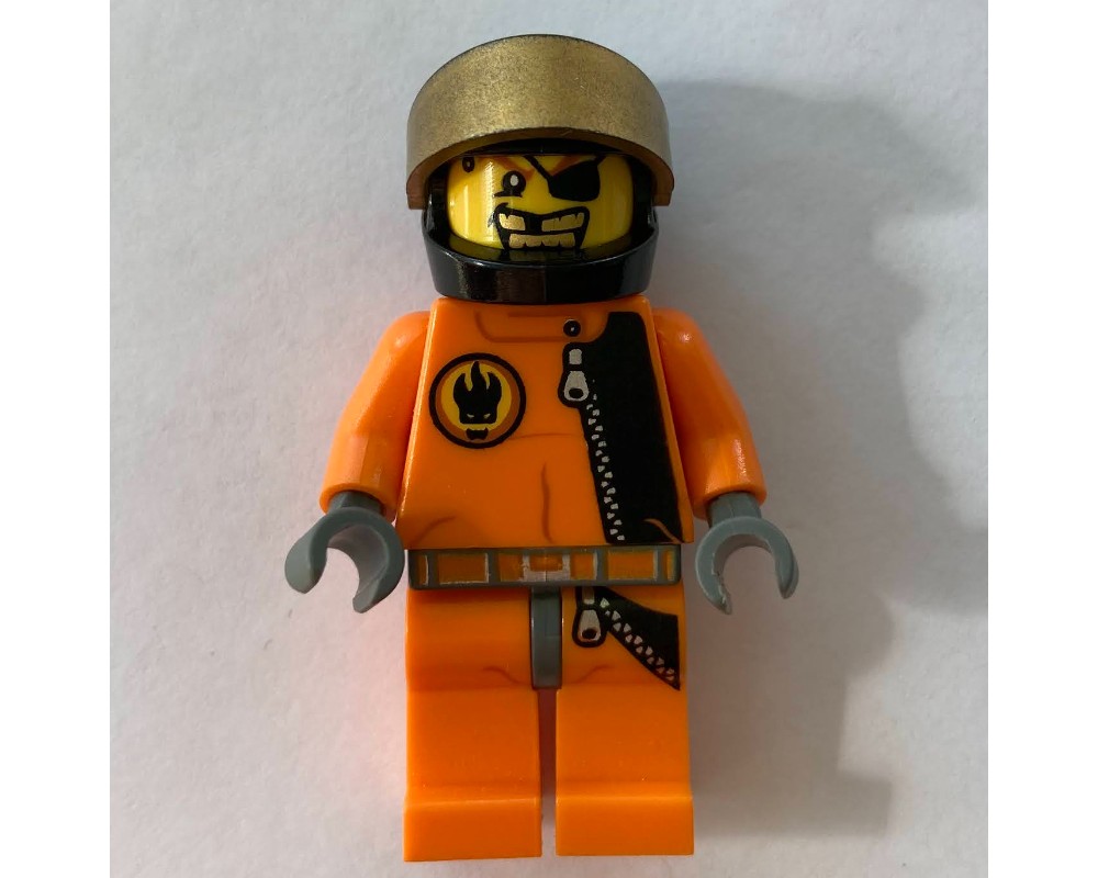 LEGO Set fig-002283 Gold Tooth with Helmet | Rebrickable - Build with LEGO