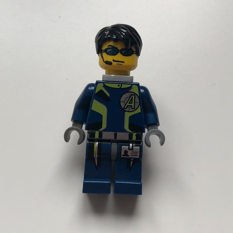 LEGO Set fig-002298 Agent Chase with Neck Bracket | Rebrickable - Build ...