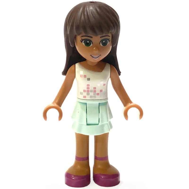 LEGO Set fig-002328 Sarah - White Top, Bright Light Blue Skirt (2012 ...