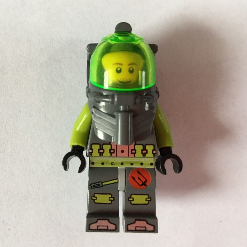 LEGO Set fig-002333 Lance Spears, Trans-Bright Green Visor ...