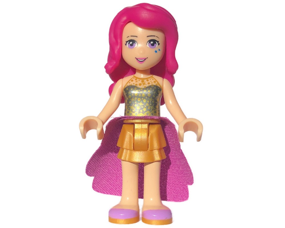 LEGO Set fig-002394 Livi - Black Top, Pearl Gold Skirt | Rebrickable ...