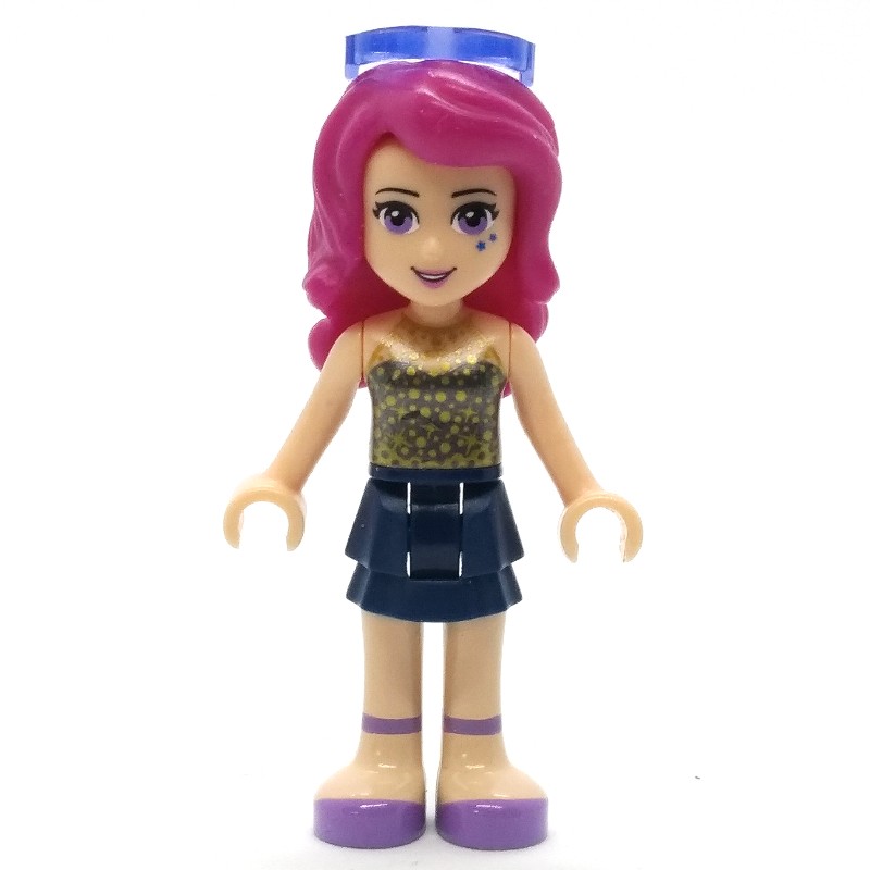 LEGO Set fig-002396 Livi - Black Top, Dark BLue Skirt, Glasses (2015 ...