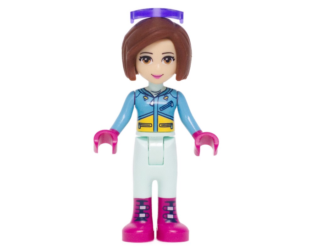 LEGO Set fig-002606 Amy - Medium Azure Ski Vest, Light Aqua Trousers ...