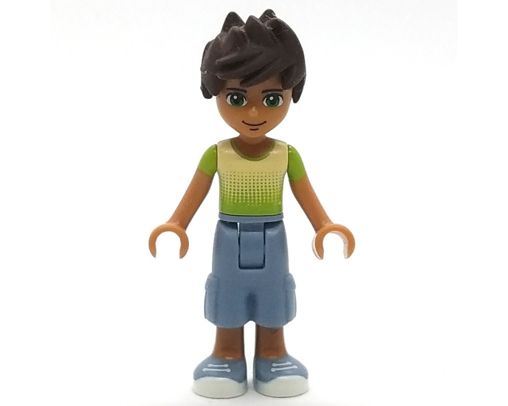 LEGO Set fig-002616 Liam - Bright Green/Yellow Shirt, Sand Blue ...
