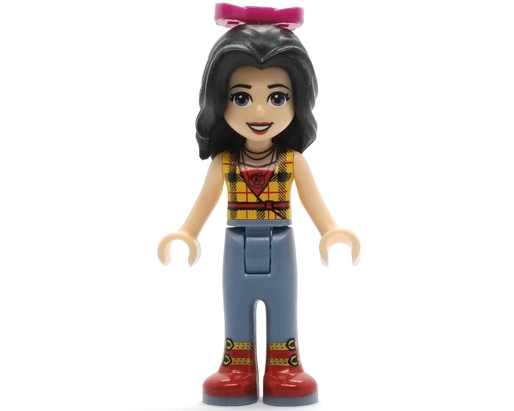 LEGO Set fig-002655 Vicky - Yellow Plaid Shirt, Sand Blue Trousers ...