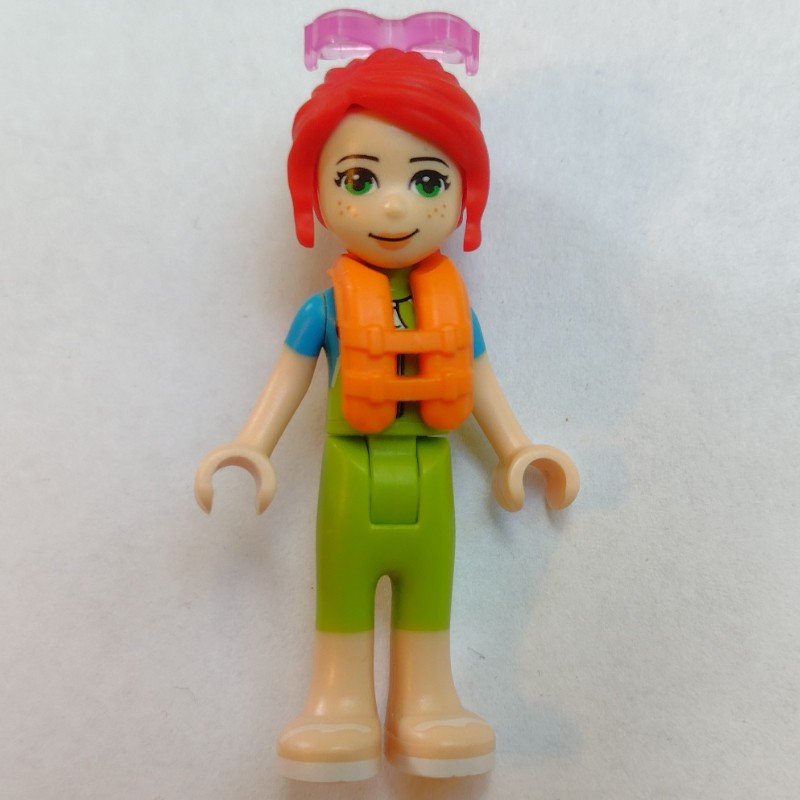 LEGO Set fig-002665 Mia - Lime/Azure Wet Suit, Trans-Purple Glasses ...