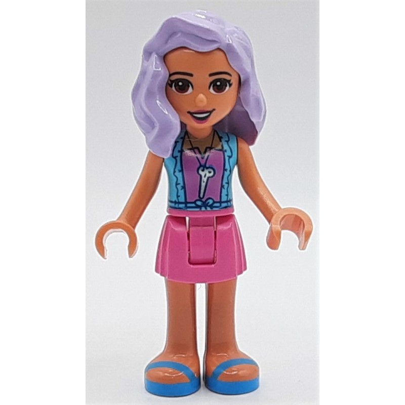 LEGO Set fig-002714 Nina - Medium Azure Jacket, Dark Pink Skirt (2020 ...