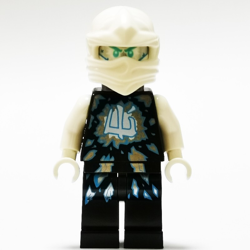 LEGO Set fig-002722 Zane in Airjitzu Outfit with Neck Bracket and Tile ...