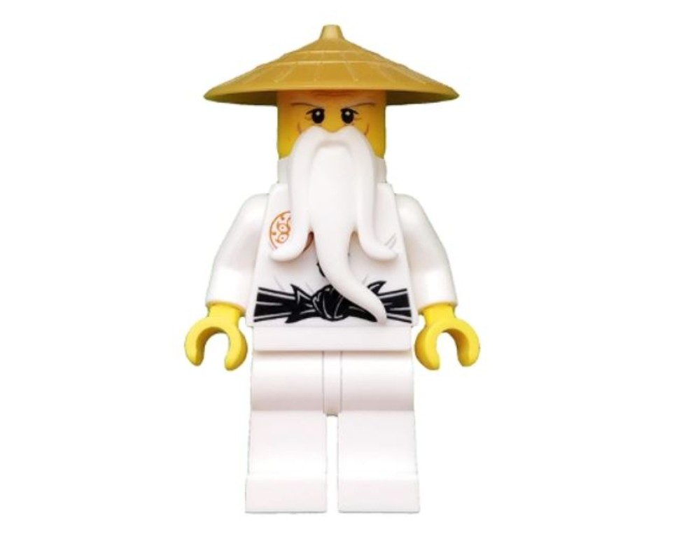 LEGO Set fig-002923 Master Wu with Tan Hat | Rebrickable - Build with LEGO