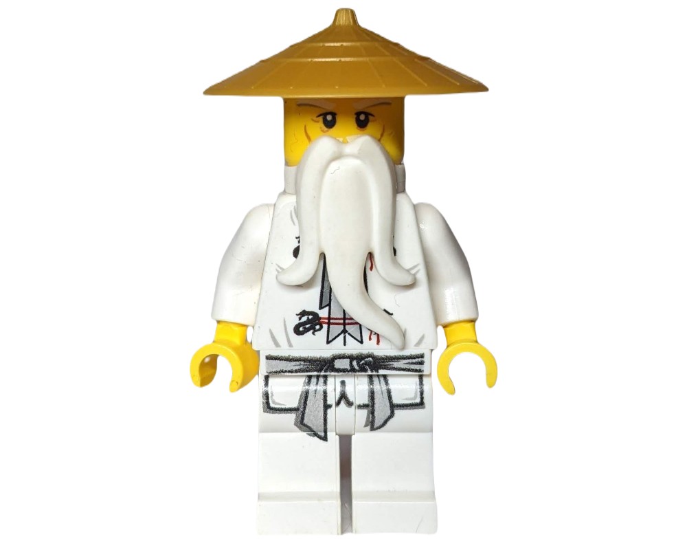 LEGO Set fig-002985 Master Wu with Pearl Gold Hat | Rebrickable - Build ...