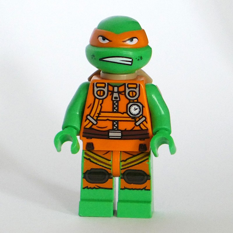 LEGO Set fig-003346 Michelangelo in Orange Outfit | Rebrickable - Build ...