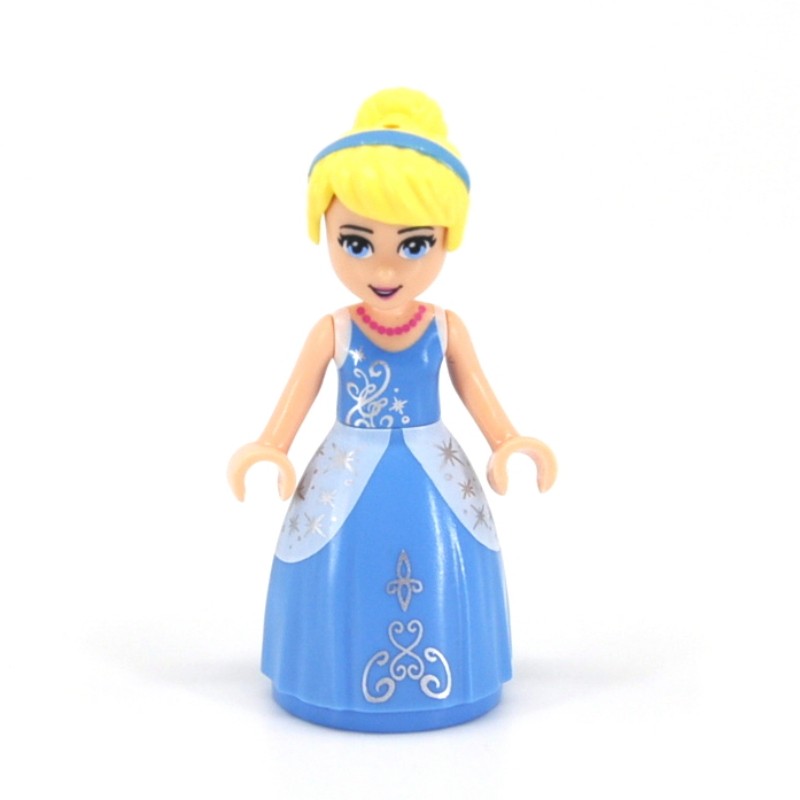 LEGO Set fig-003577 Cinderella - Bright Light Blue Ball Gown ...