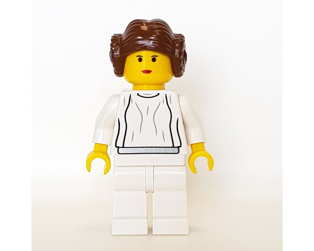 LEGO Set fig-003658 Princess Leia, White Robe, Yellow Skin (3626b Head ...