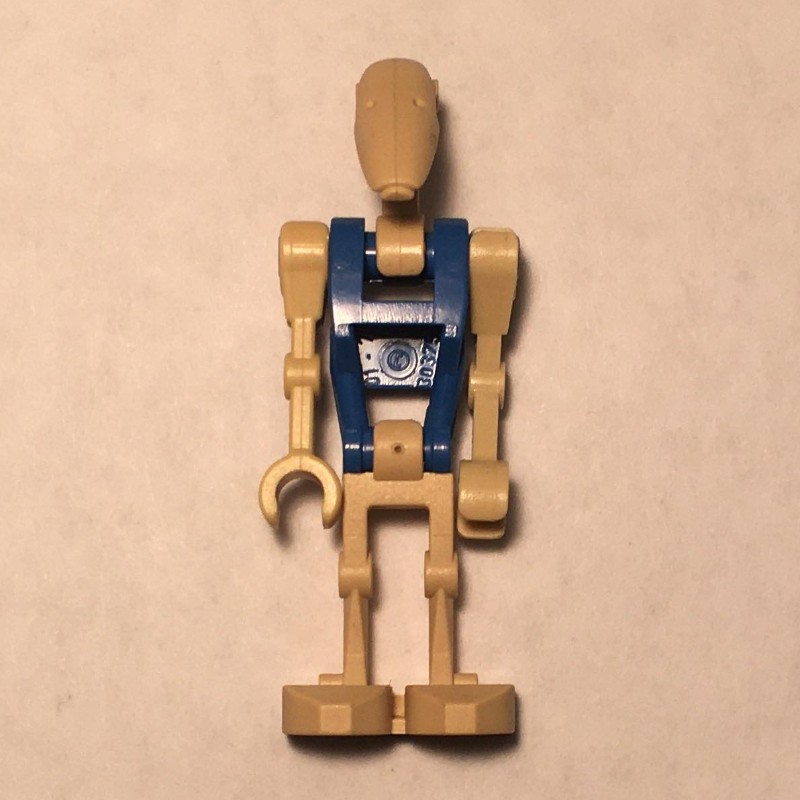 LEGO Set fig-003687 Battle Droid Pilot, Blue Torso, One Bent Arm, One ...
