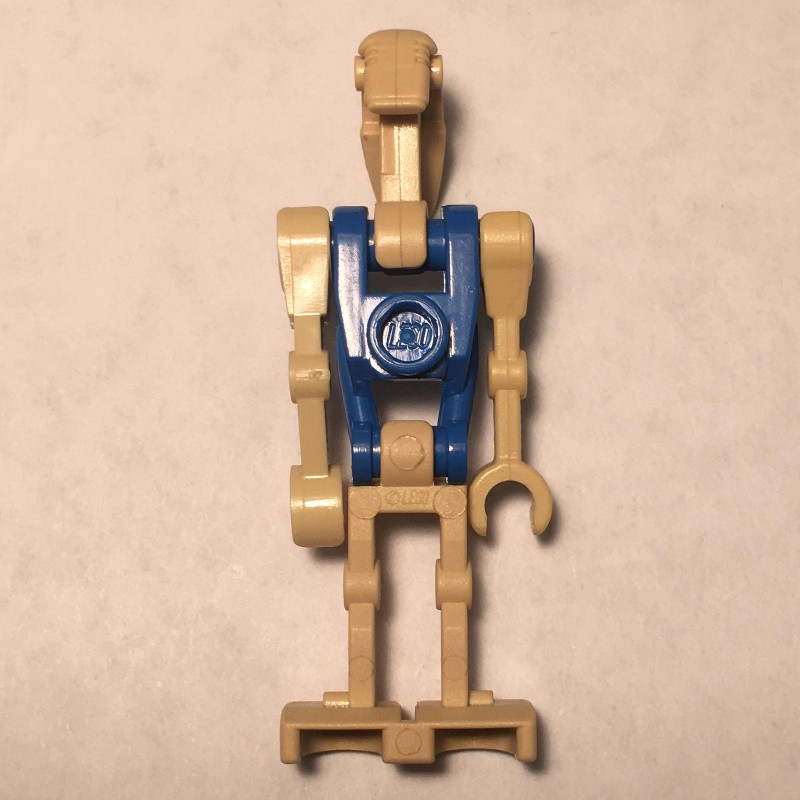 LEGO Set fig-003687 Battle Droid Pilot, Blue Torso, One Bent Arm, One ...