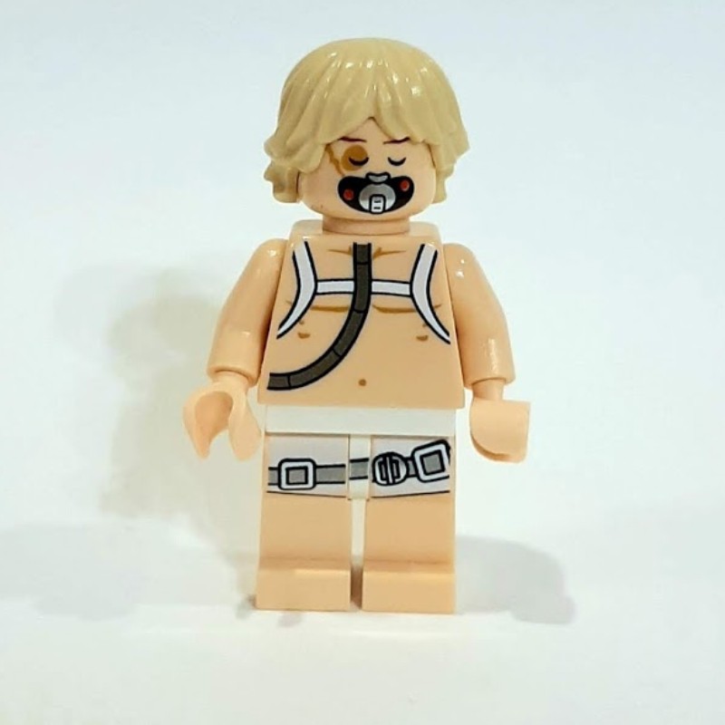 LEGO Set fig-003701 Luke Skywalker, Bacta Tank Outfit, Tan Hair ...