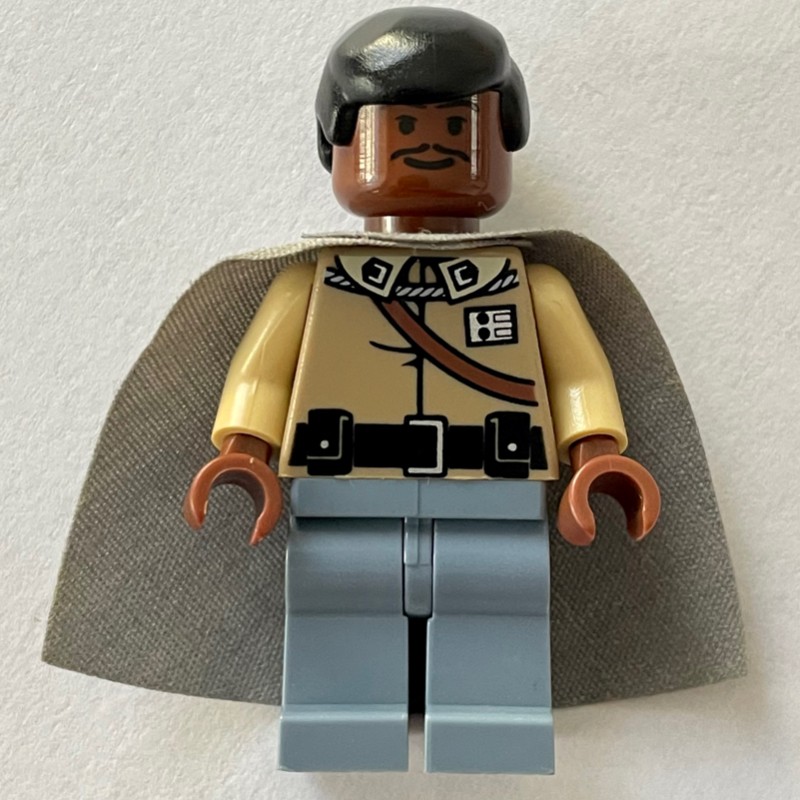 LEGO Set fig-003717 Lando Calrissian, Sand Blue Cape, Sand Blue Legs ...