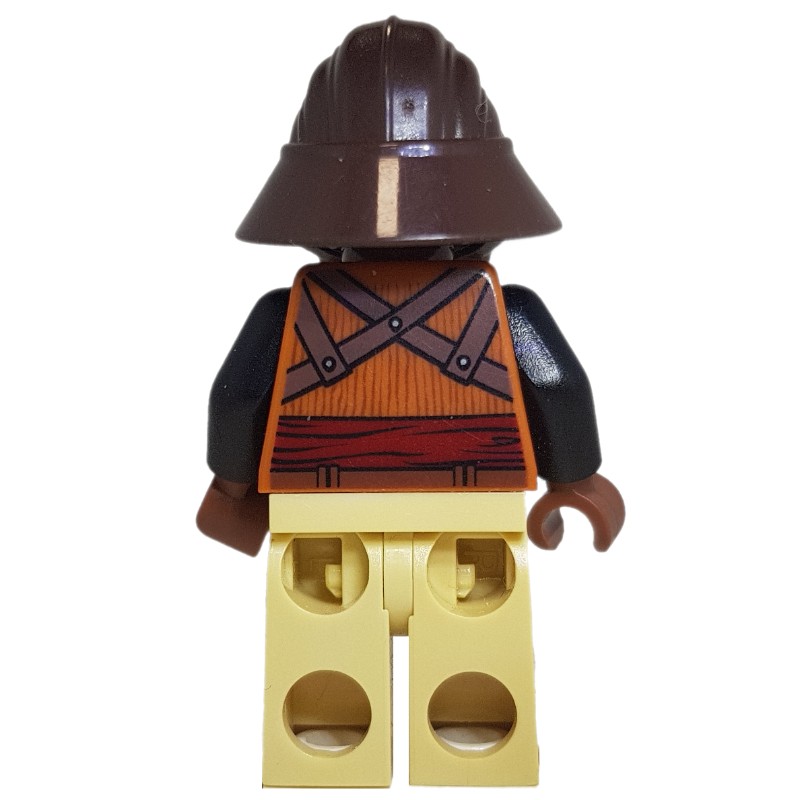 LEGO Set fig-003886 Lando Calrissian, Skiff Guard Disguise, Dark Brown ...