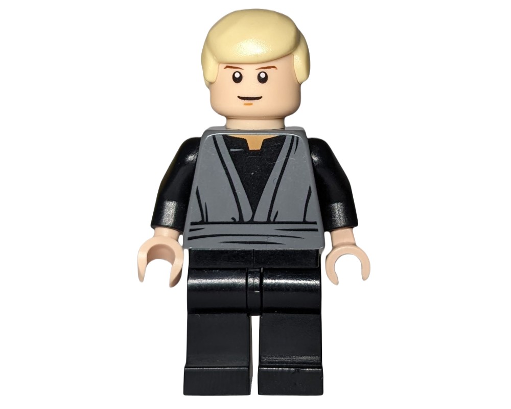 LEGO Set fig-003887 Luke Skywalker, Dark Bluish Gray Robes, Tan Hair ...