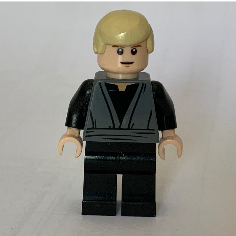 LEGO Set fig-003887 Luke Skywalker, Dark Bluish Gray Robes, Tan Hair ...