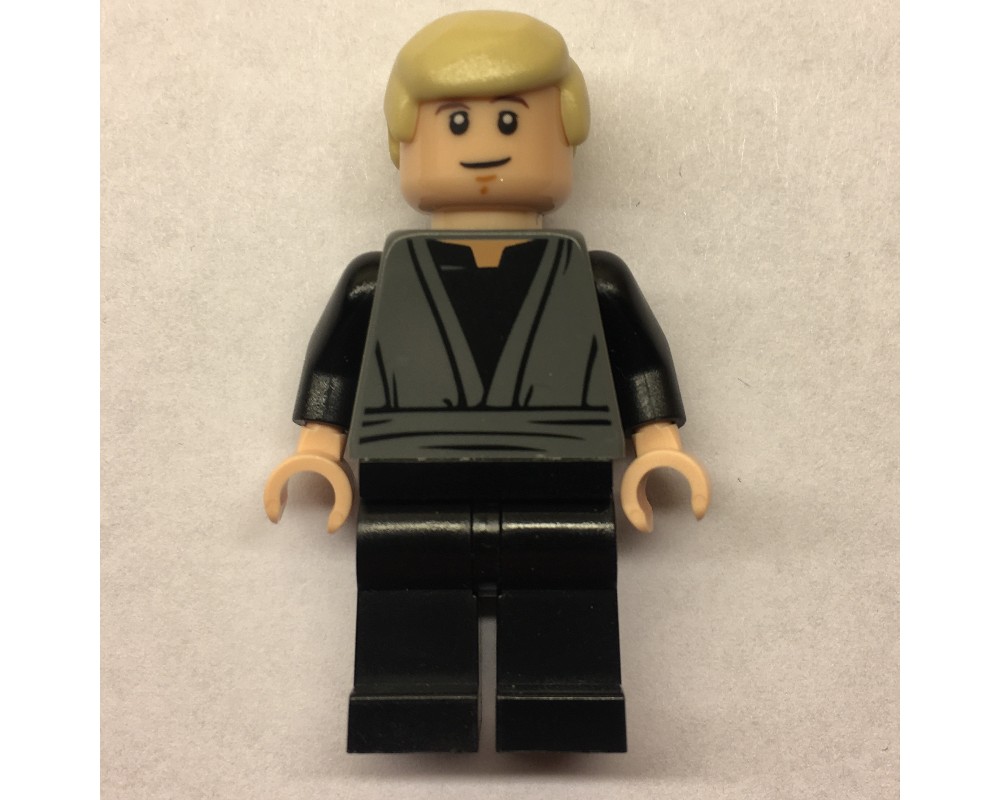 LEGO Set fig-003989 Luke Skywalker, Dark Bluish Gray Robes, Tan Hair ...