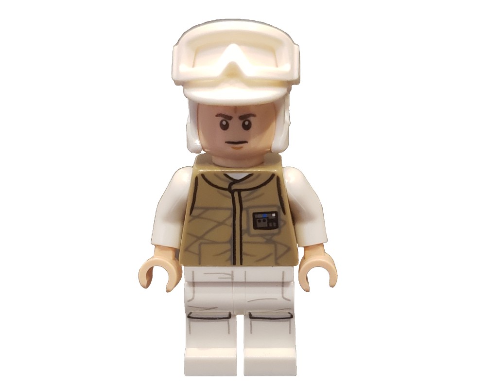LEGO Set fig-004130 Rebel Trooper in Hoth Uniform, White Hat, Dark Tan ...