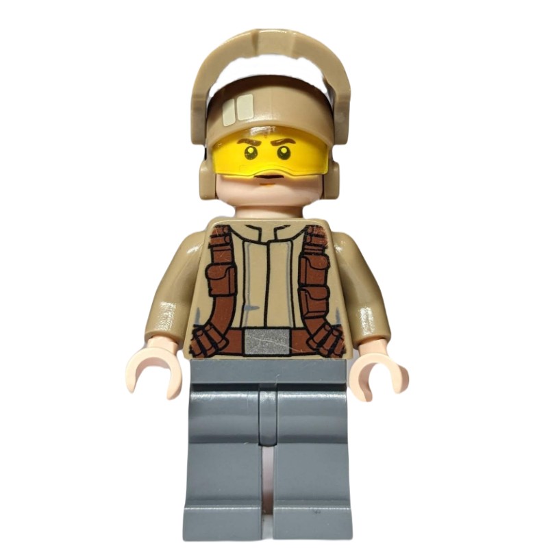 LEGO Set fig-004199 Resistance Soldier, Dark Tan Helmet, Dark Tan Shirt ...