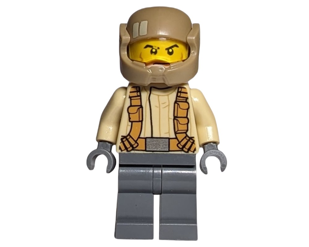 LEGO Set fig-004200 Resistance Soldier, Dark Tan Helmet, Tan Shirt ...