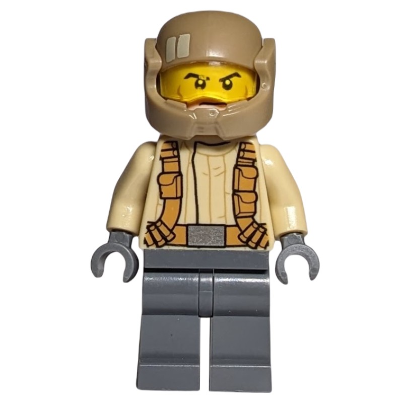 LEGO Set fig-004200 Resistance Soldier, Dark Tan Helmet, Tan Shirt ...