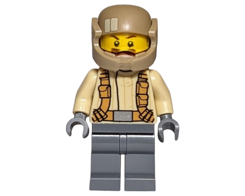 LEGO Set fig-004201 Resistance Soldier, Dark Tan Helmet, Tan Shirt ...