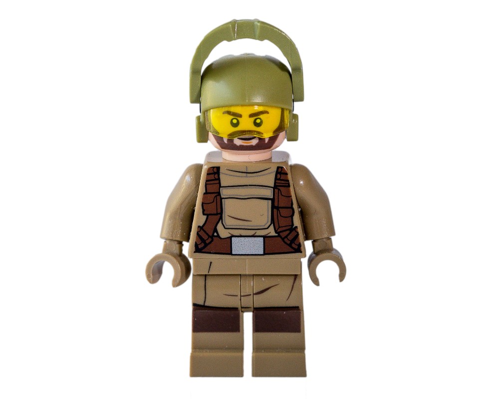 LEGO Set fig-004296 Resistance Soldier, Olive Green Helmet, Dark Tan ...