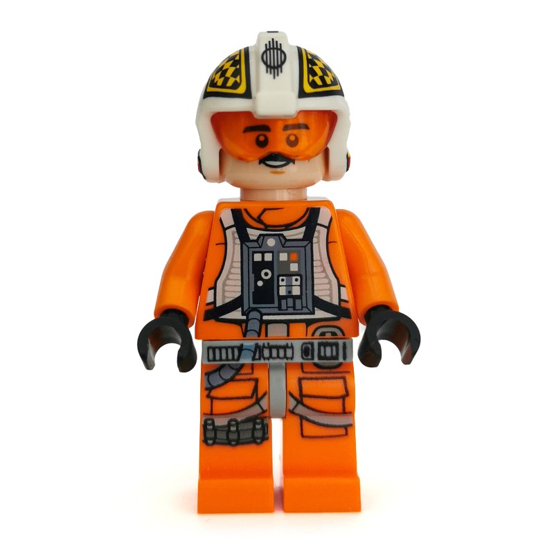 LEGO Set fig-004318 Biggs Darklighter, Helmet with Trans-Yellow Visor ...