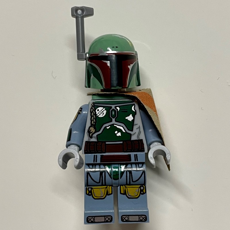 LEGO Set fig-004345 Boba Fett, Helmet, Jetpack Neckwear, Dark Tan ...