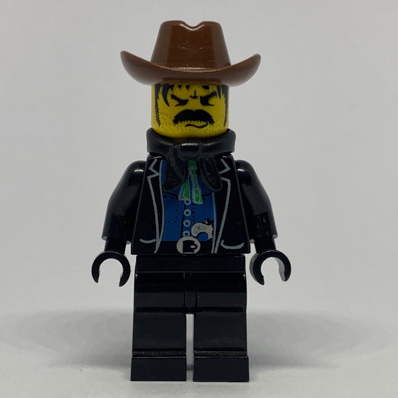 LEGO Set fig-004363 Bandit - Western, Black Jacket, Black Handkerchief ...