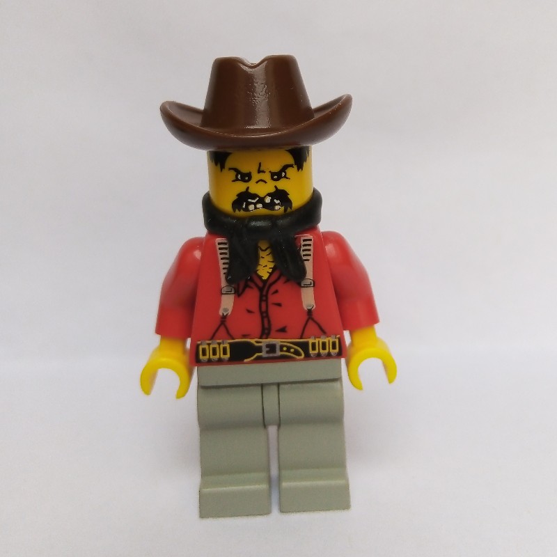 LEGO Set fig-004364 Bandit - Western, Red Shirt, Black Handkerchief ...