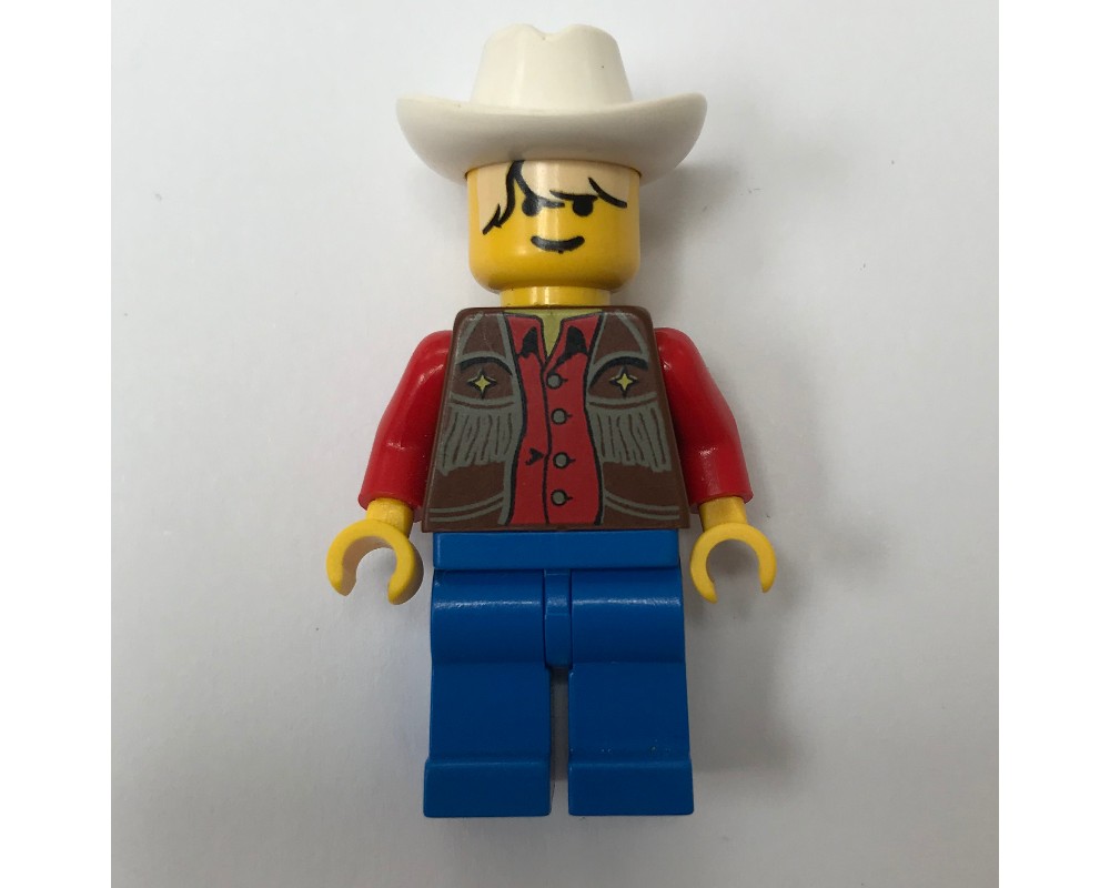 LEGO Set fig-004375 Cowboy - Red Shirt (1996 Western) | Rebrickable ...