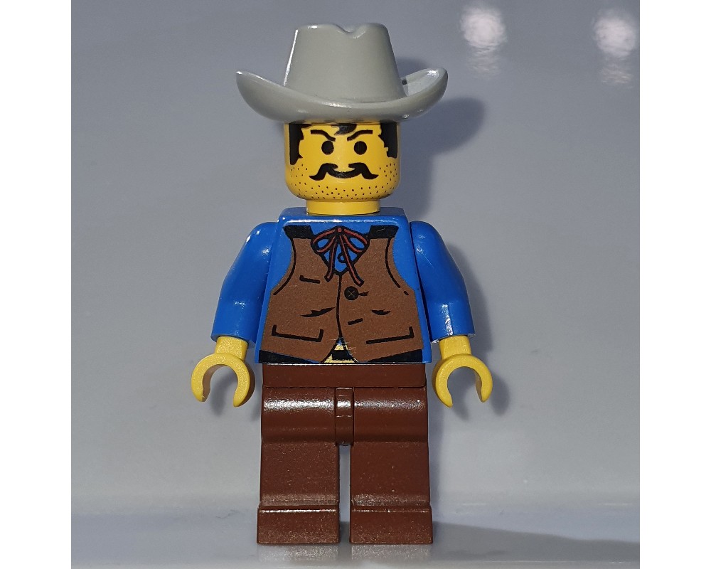 LEGO Set fig-004378 Cowboy - Blue Shirt (1996 Western) | Rebrickable ...