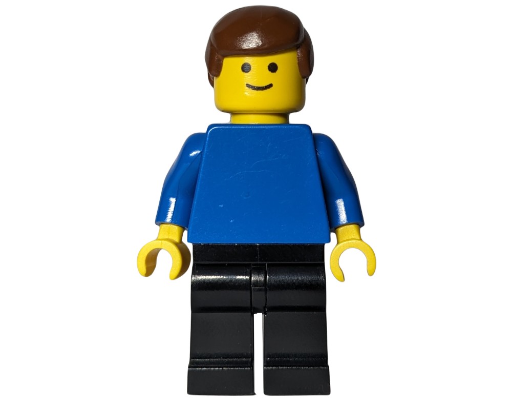LEGO Set fig-004387 Man - Blue Torso, Black Legs | Rebrickable - Build ...
