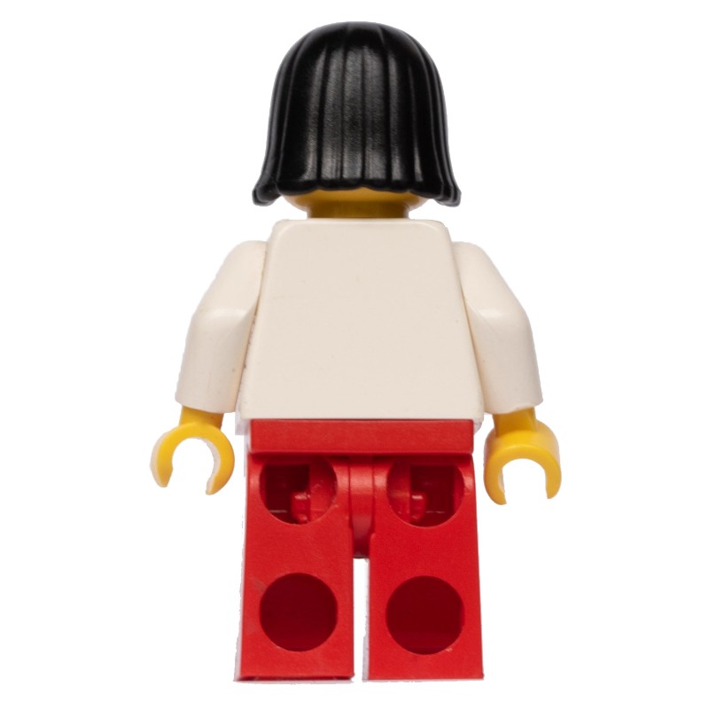 LEGO Set fig-004388 Woman - White Torso, Red Legs | Rebrickable - Build ...