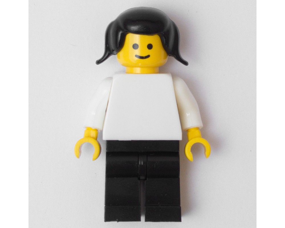 LEGO Set fig-004391 Woman - White Torso, Black Legs | Rebrickable ...