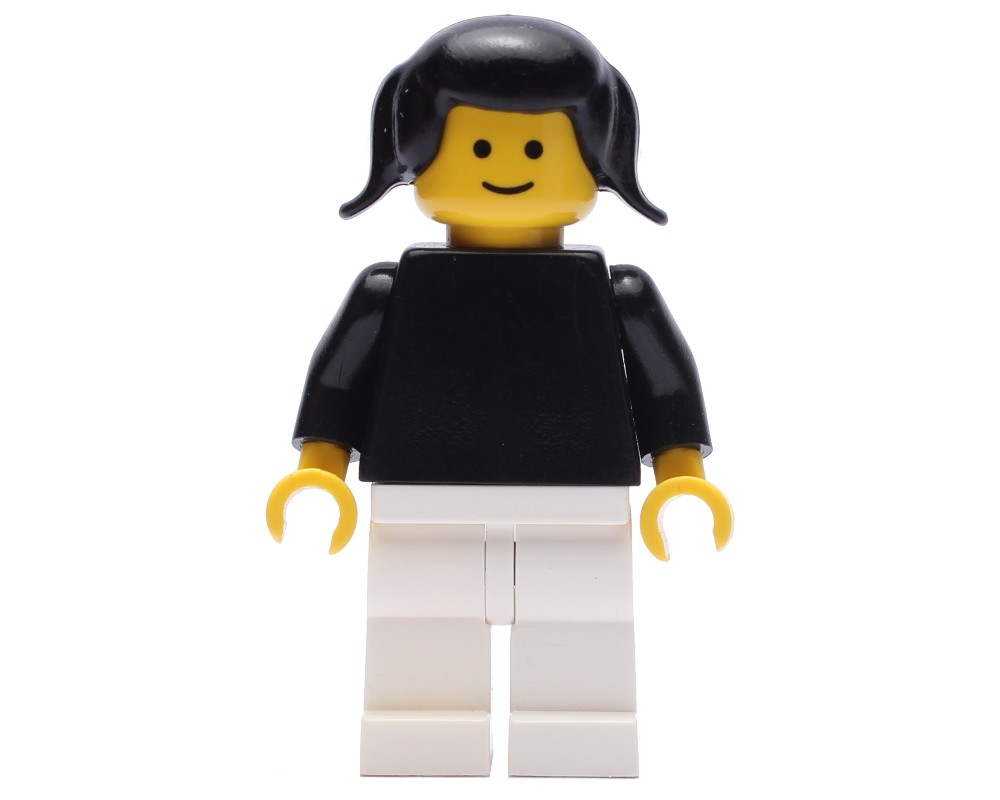 LEGO Set fig-004399 Woman - Black Torso, White Legs | Rebrickable ...