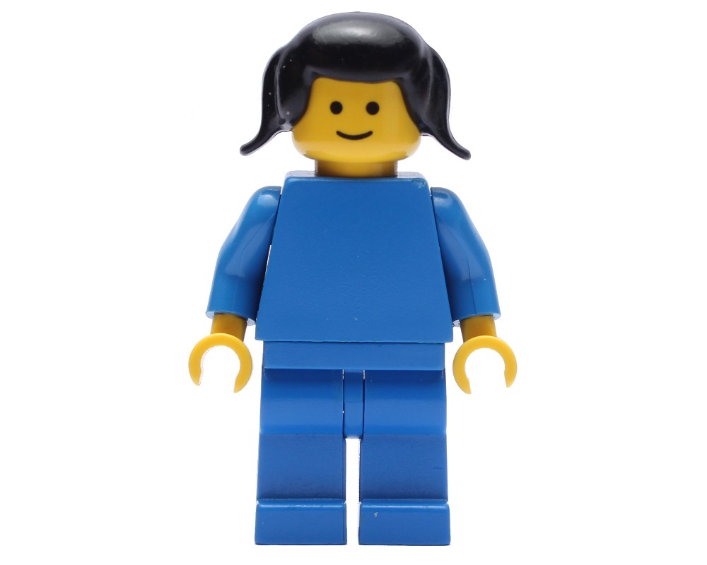 LEGO Set fig-004402 Woman - Blue Torso, Blue Legs | Rebrickable - Build ...