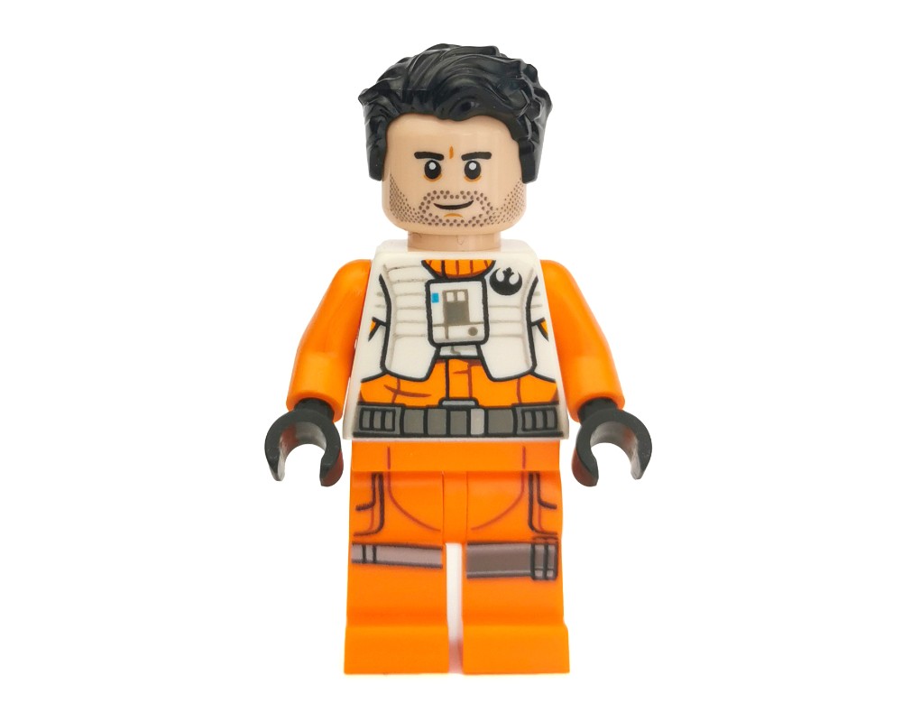 LEGO Set fig-004431 Poe Dameron, White and Orange Pilot Outfit ...