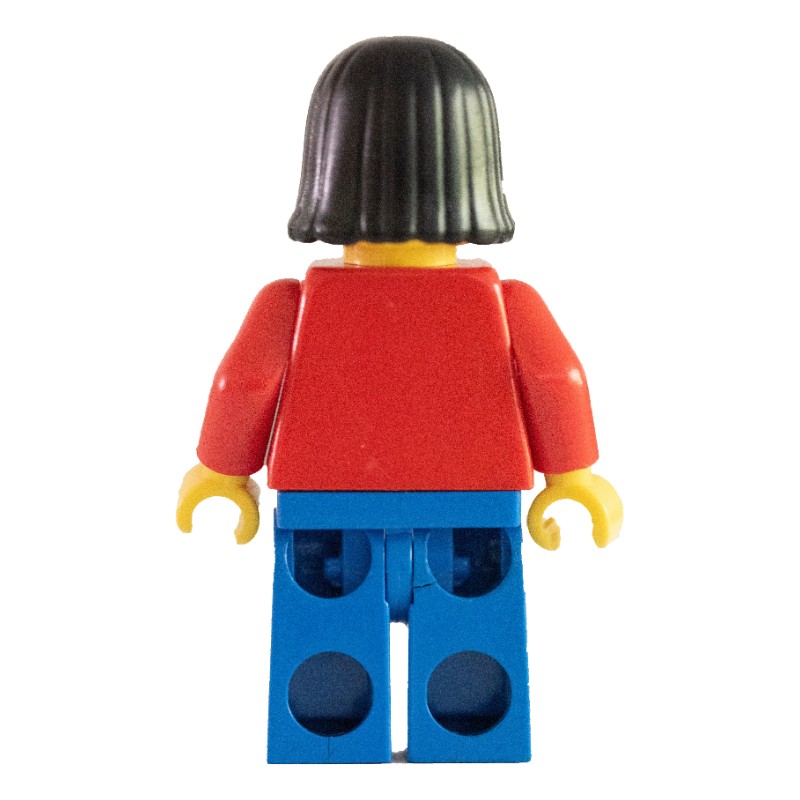 LEGO Set fig-004469 Woman - Red Torso, Blue Legs | Rebrickable - Build ...