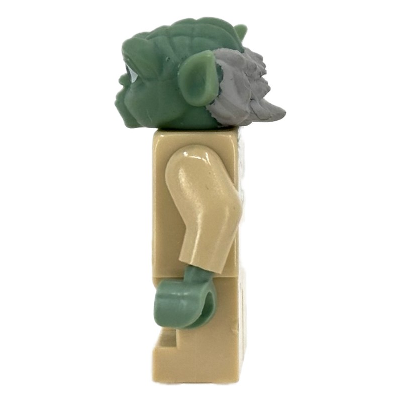 LEGO Set fig-004483 Yoda, Sand Green Head with Gray Hair, Dark Orange ...